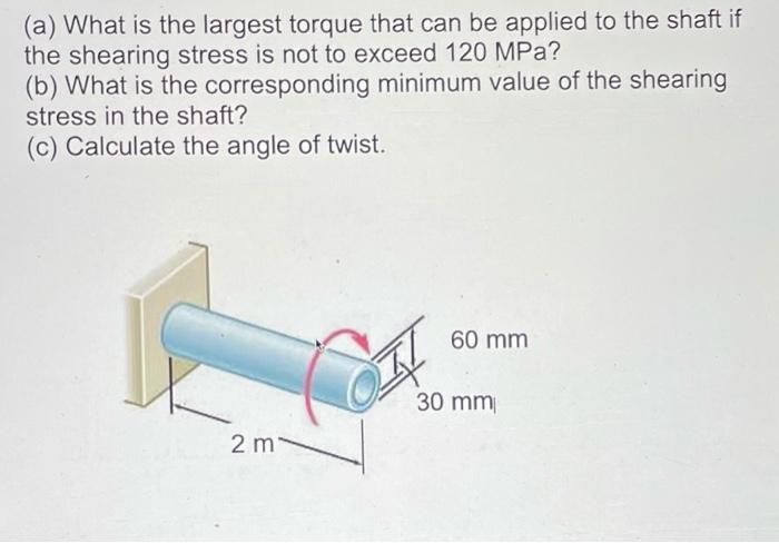 Solved (a) What is the largest torque that can be applied to | Chegg.com