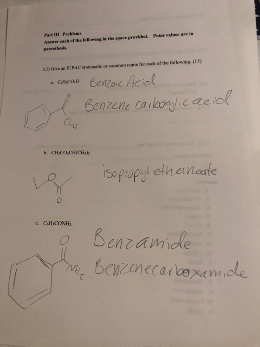 Solved Part III Problems Answer each of the following in the | Chegg.com