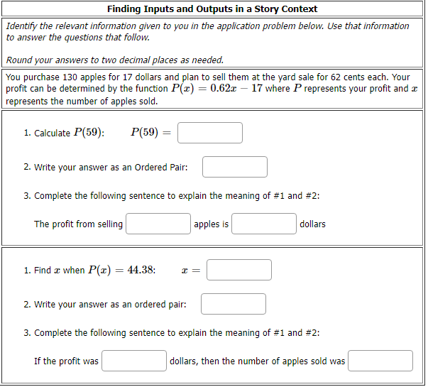 Solved Finding Inputs and Outputs in a Story ContextIdentify | Chegg.com