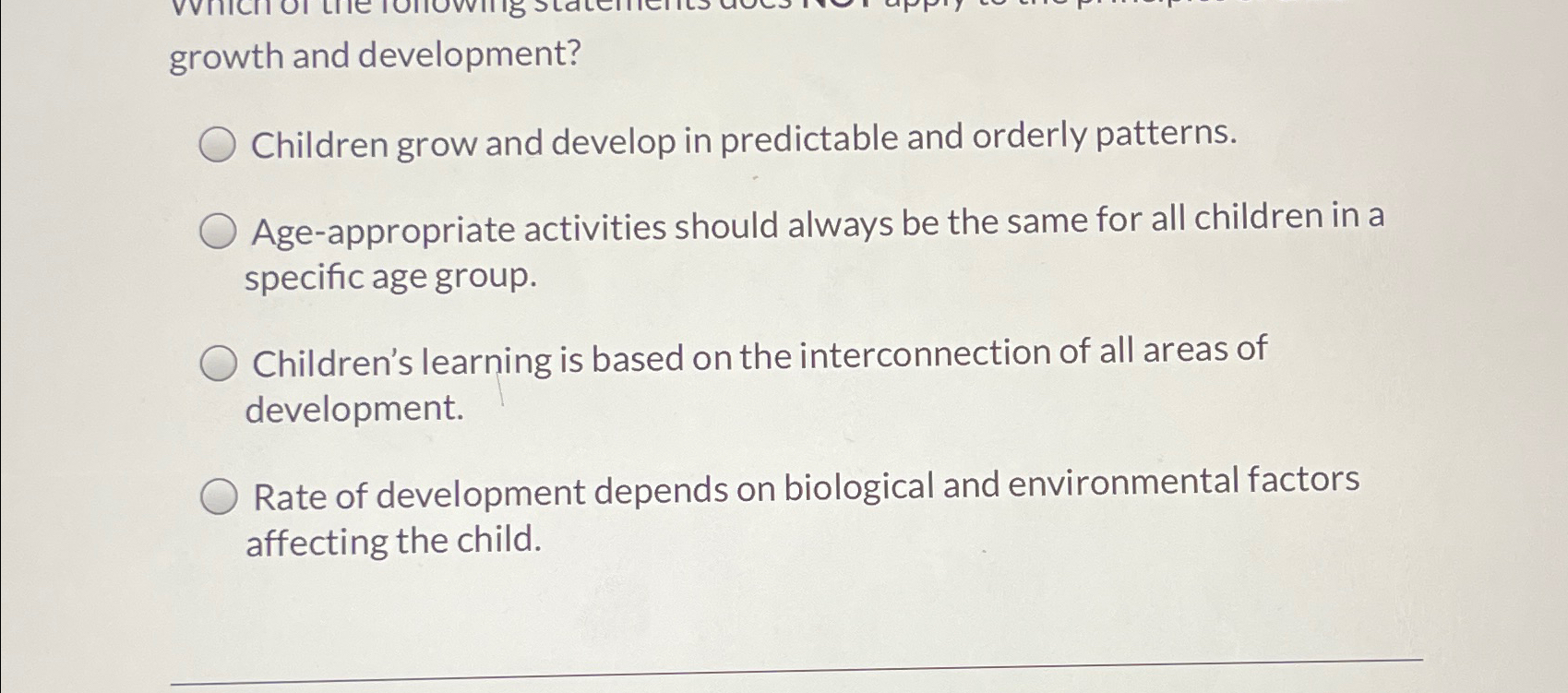 Solved growth and development?Children grow and develop in | Chegg.com