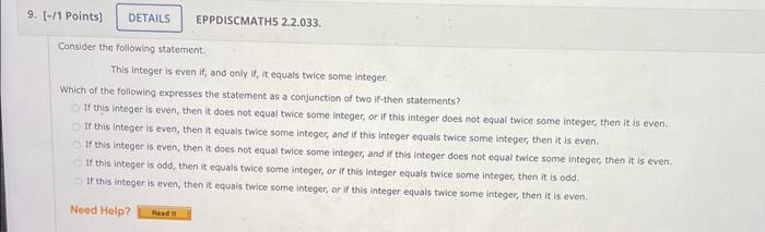 Solved Consider the following statement. This integer is | Chegg.com