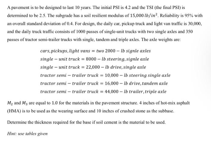 Solved Table 4.1 Axle-Load Equivalency Factors for Flexible | Chegg.com