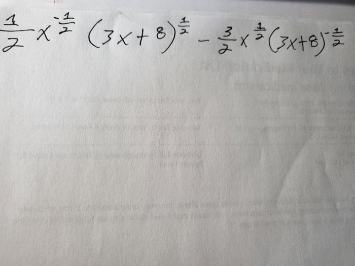 Solved 4x3 (3x+8)* - x*(3x+8) * ZX 1 2 | Chegg.com