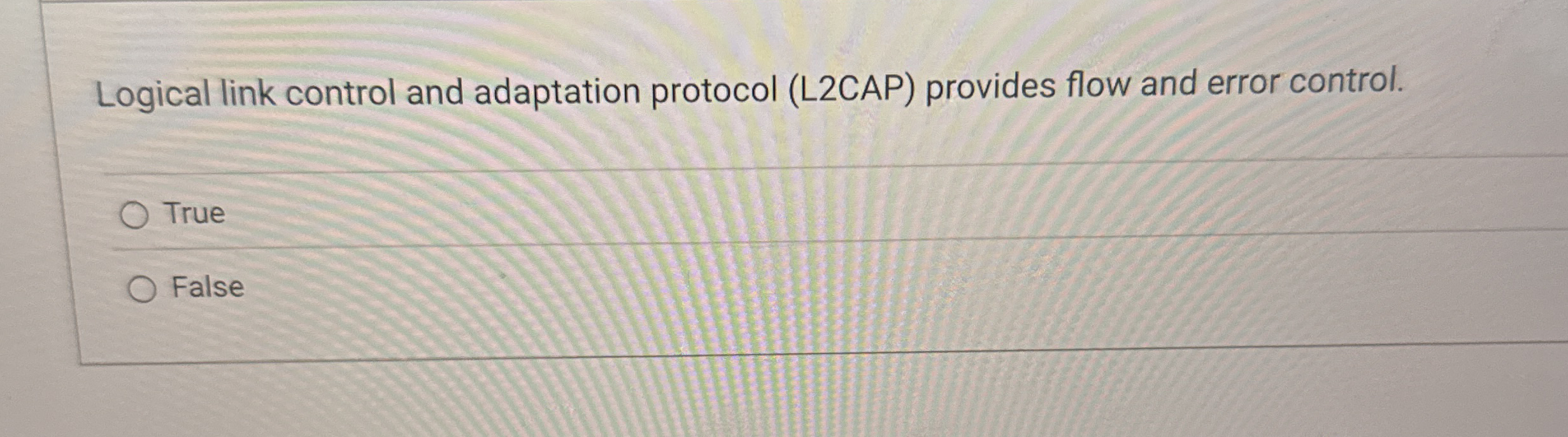 Solved Logical Link Control And Adaptation Protocol L2cap