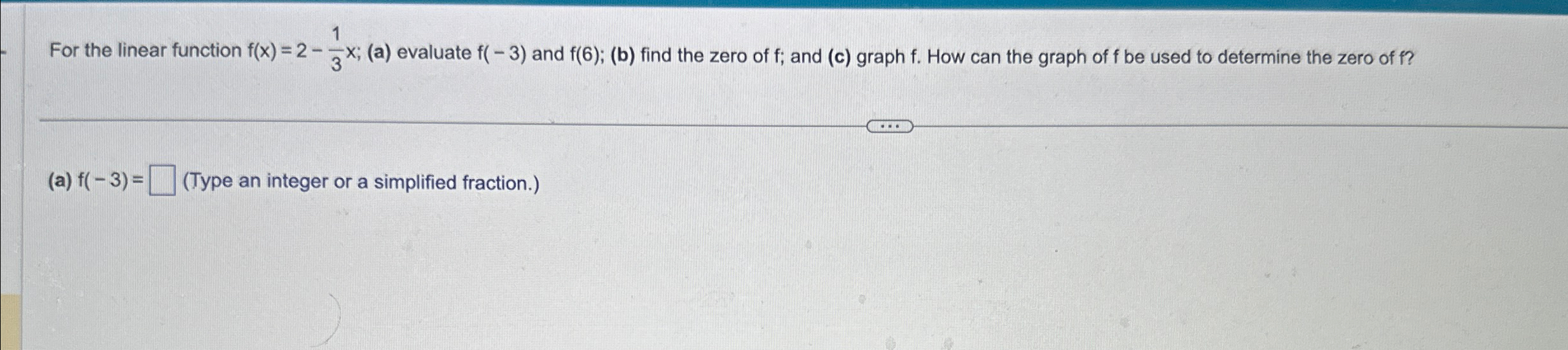 Solved For the linear function f(x)=2-13x;(a) ﻿evaluate | Chegg.com