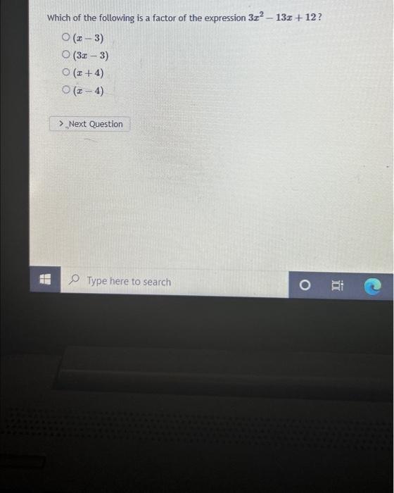 Solved Which of the following is a factor of the expression | Chegg.com