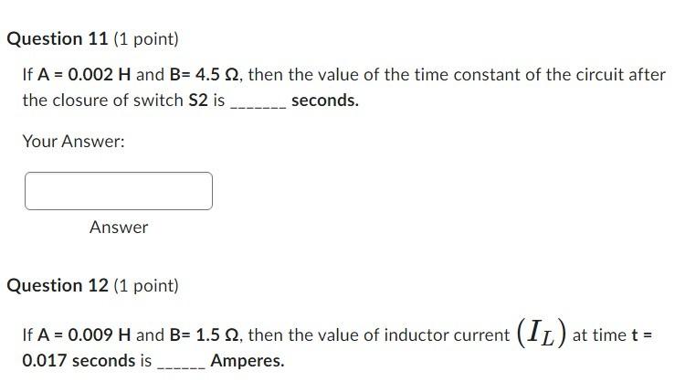 Solved The circuit shown below has been in steady state for | Chegg.com