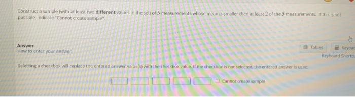 Solved Construct a sample with at least two different values | Chegg.com