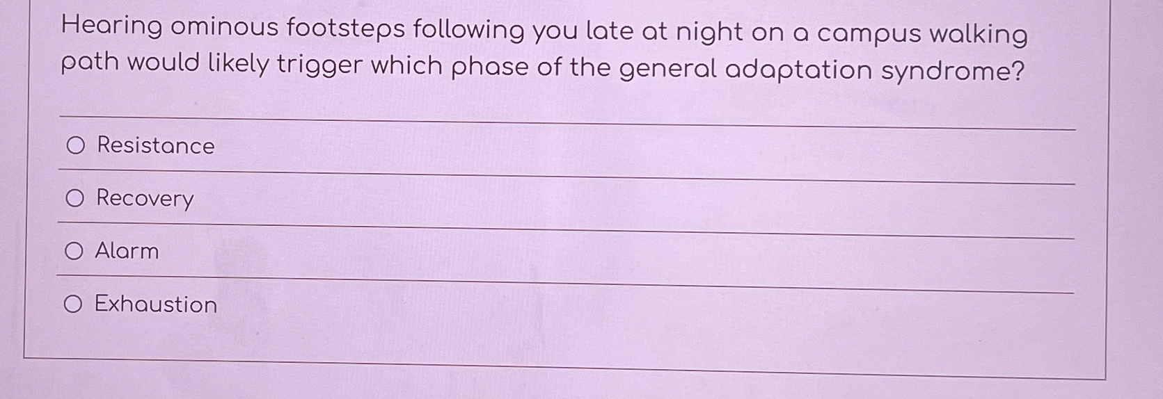 Solved Hearing ominous footsteps following you late at night | Chegg.com