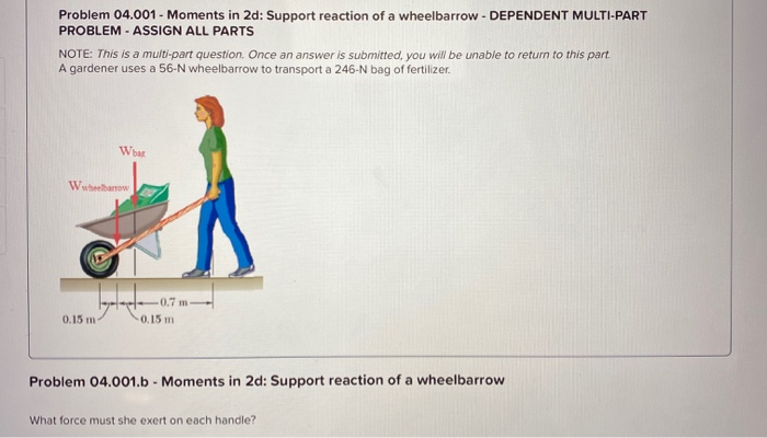 Solved Problem 04.001 - Moments in 2d: Support reaction of a | Chegg.com