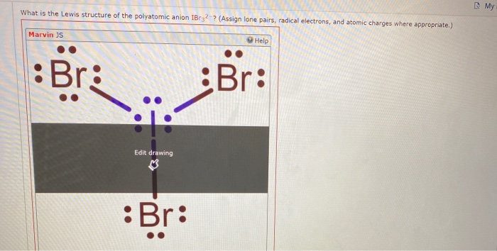 Solved My What is the Lewis structure of the polyatomic | Chegg.com