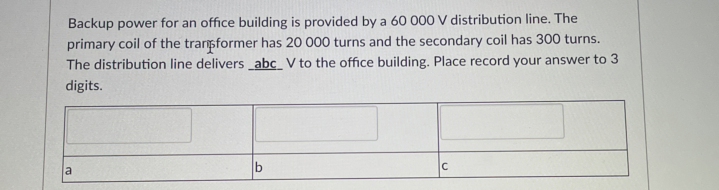 Solved Backup power for an office building is provided by a | Chegg.com