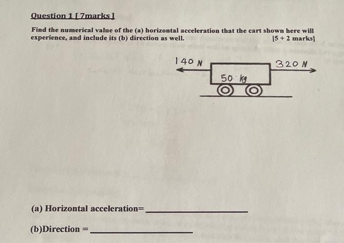 Solved Find the numerical value of the (a) horizontal | Chegg.com