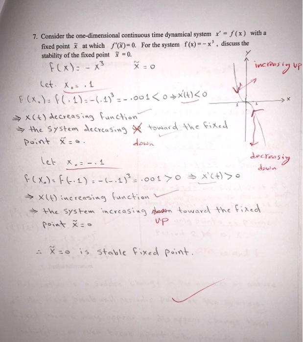 Solved 7. Consider the one-dimensional continuous time | Chegg.com