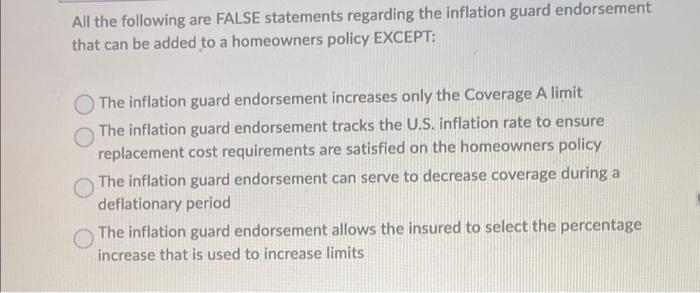 Solved All the following are FALSE statements regarding the | Chegg.com