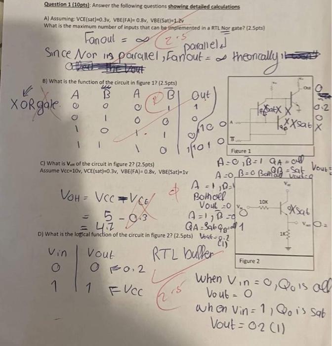 Solved Question 1 (10pts): Answer the following questions | Chegg.com