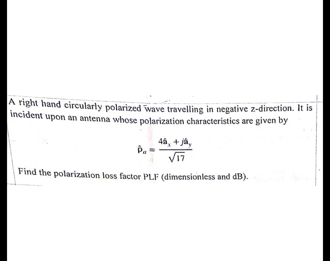 Solved A right hand circularly polarized wave travelling in | Chegg.com