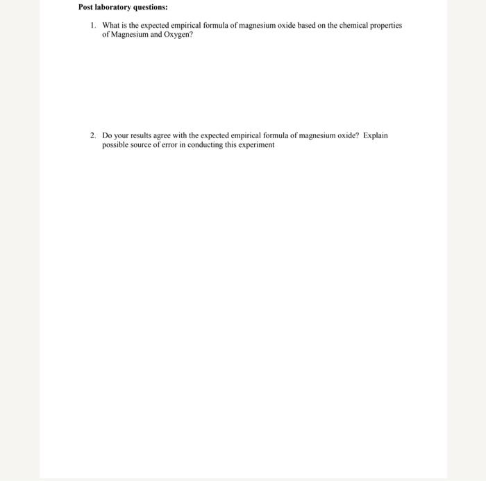 Solved Mass of empty crucible with lid Mass of covered | Chegg.com