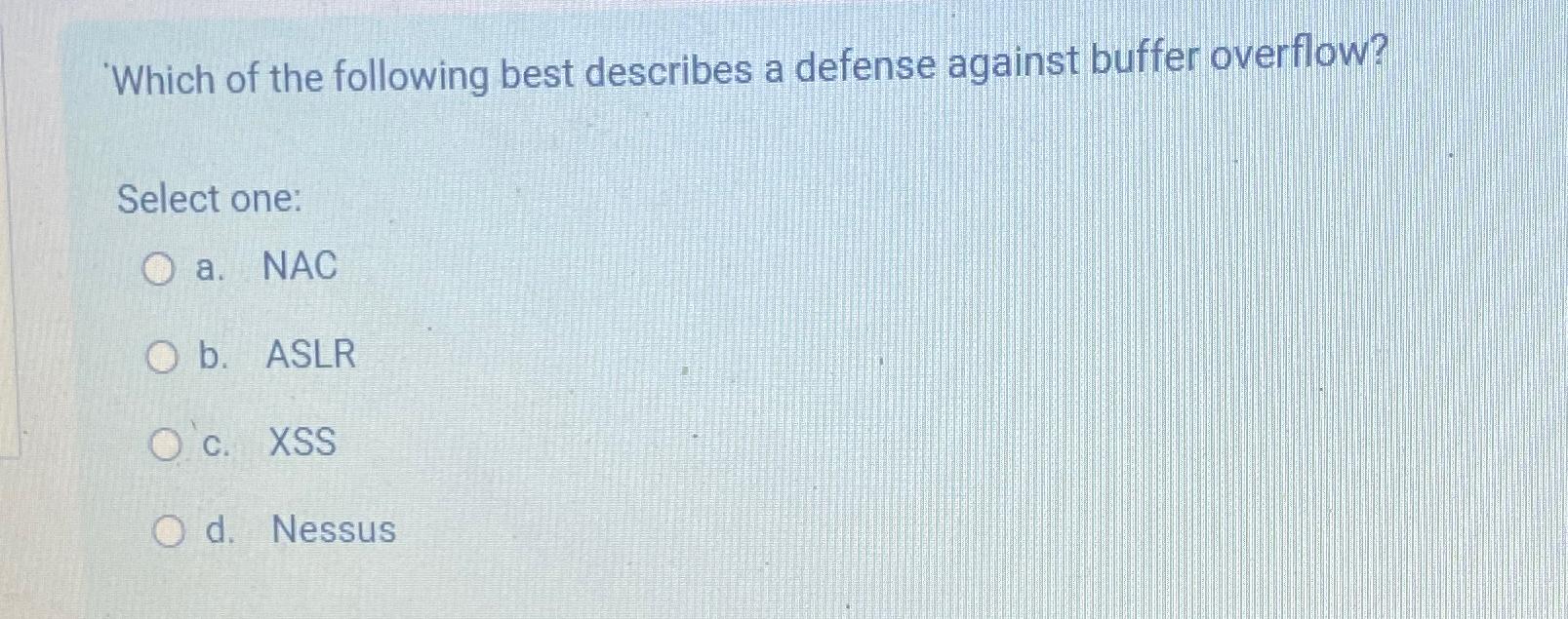 Solved Which of the following best describes a defense | Chegg.com