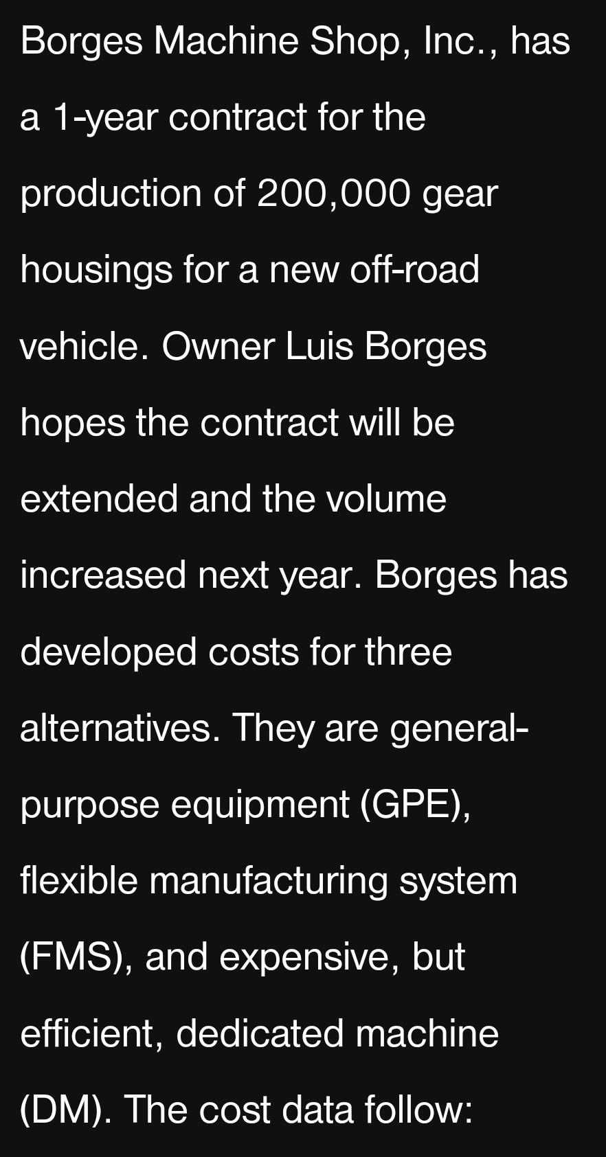 Solved 7.1) Which Process is best for this contract? A) GPE | Chegg.com