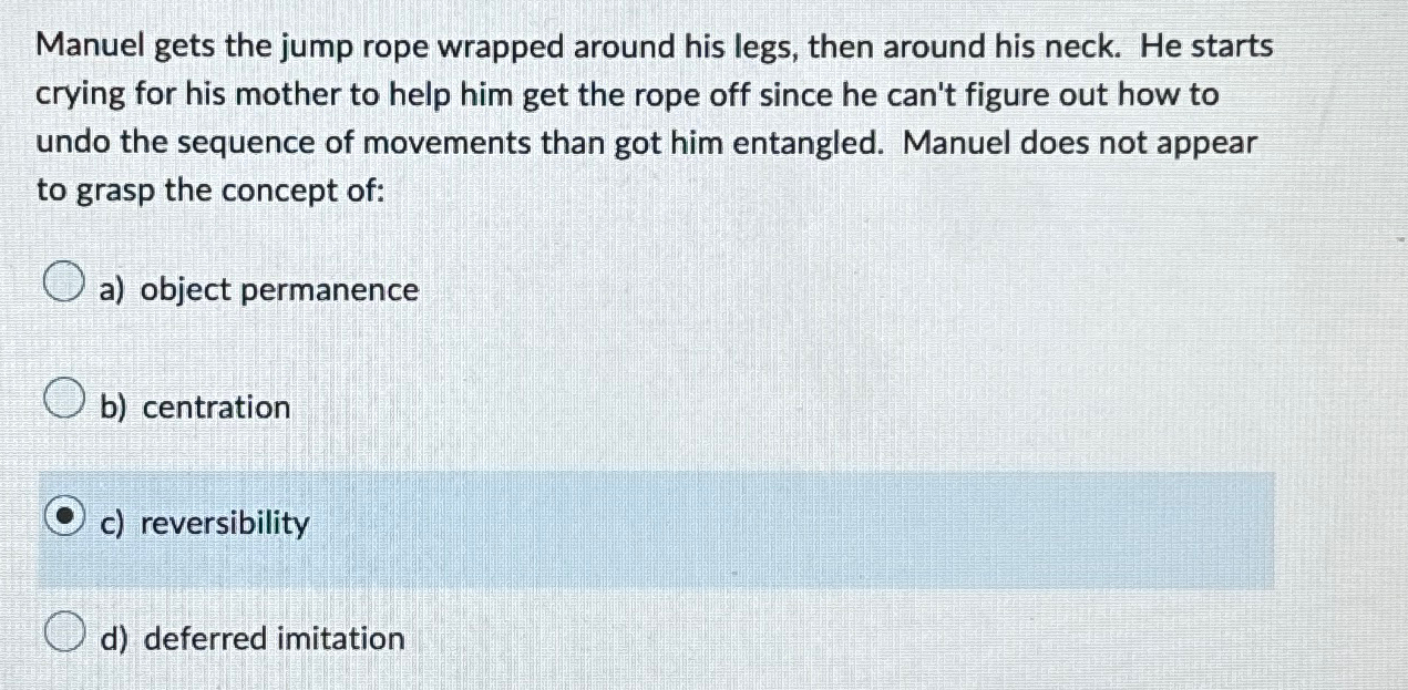 Solved Manuel gets the jump rope wrapped around his legs, | Chegg.com