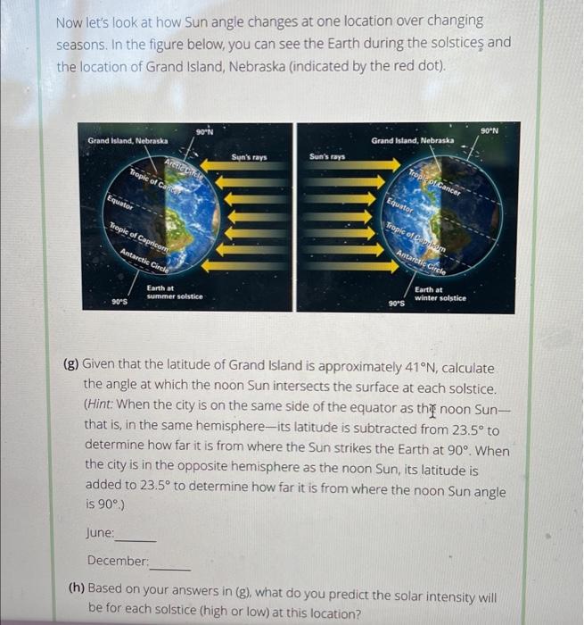 Solved EXERCISE 16.2 Recognizing Seasonal Changes in Heat: | Chegg.com