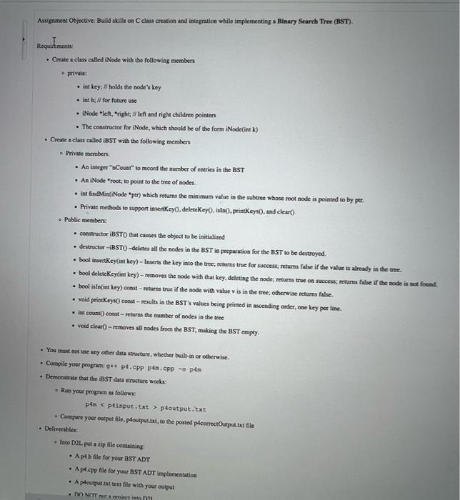 Solved Assignment Objoctive: Build skilts on C class | Chegg.com