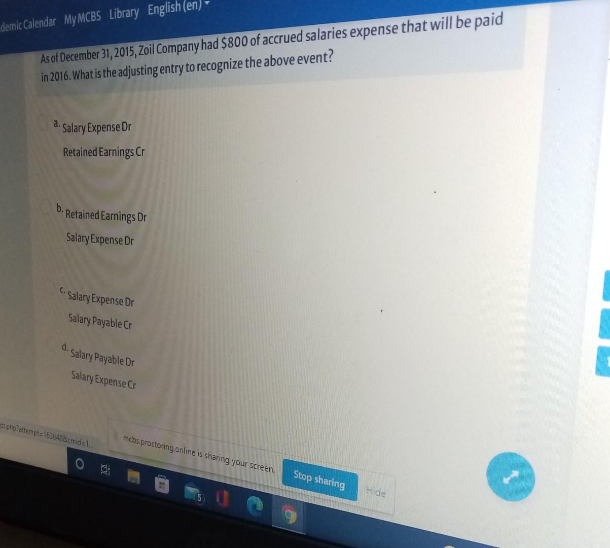 Solved idemic Calendar My MCBS Library English (en) As of | Chegg.com