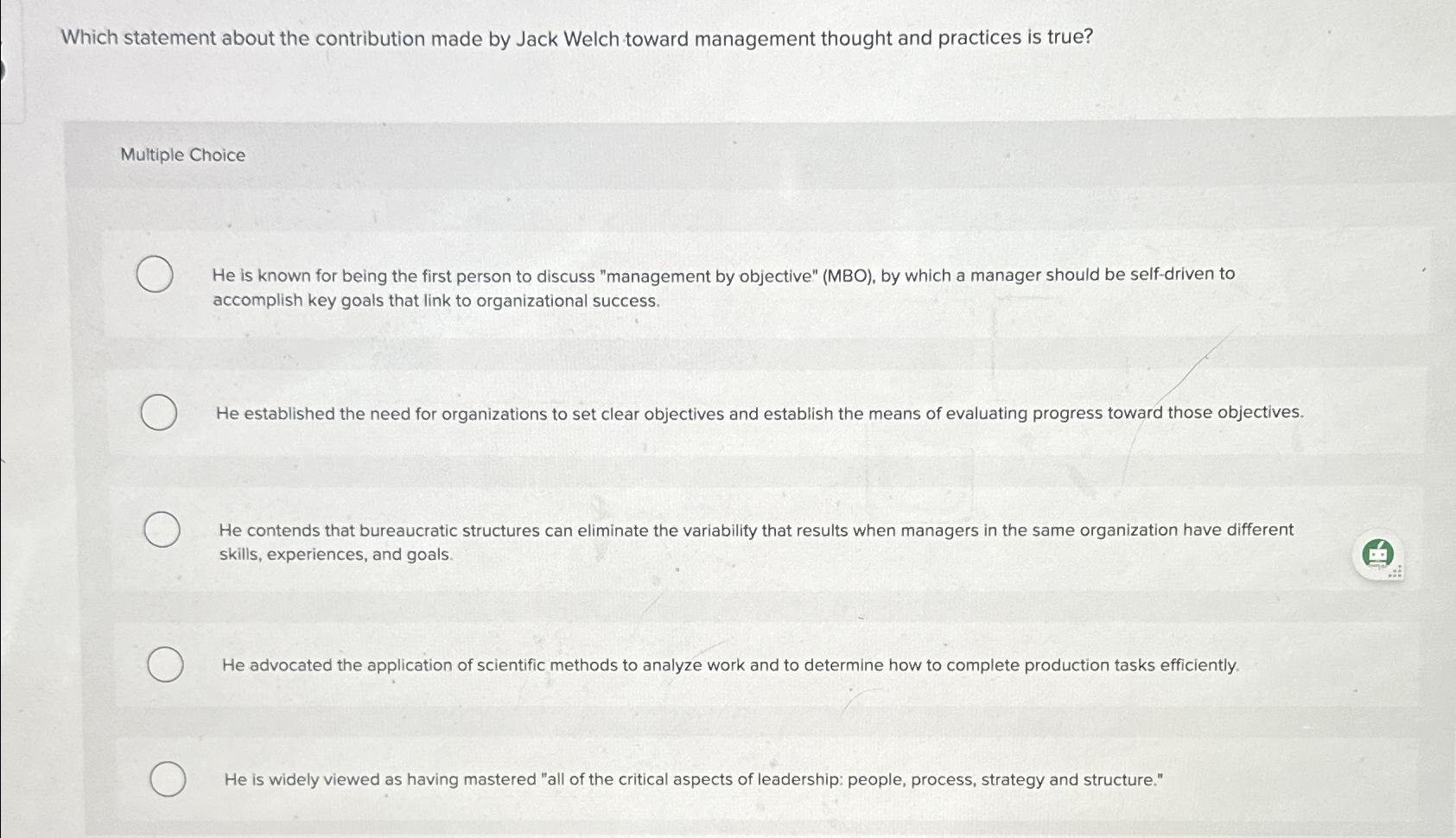 Solved Which statement about the contribution made by Jack | Chegg.com