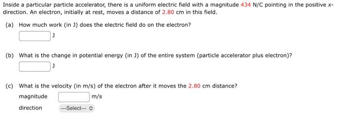 Solved Inside a particular particle accelerator, there is a | Chegg.com