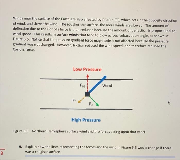 Solved 3 Winds near the surface of the Earth are also | Chegg.com