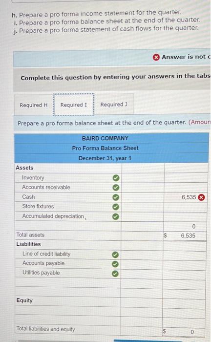 Solved . Baird Company is a retail company that specializes | Chegg.com