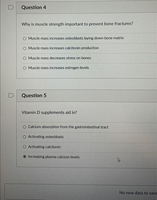 Solved Question 4 Why is muscle strength important to | Chegg.com