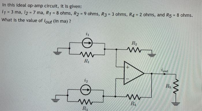 Solved In this ideal op-amp circuit, it is given: | Chegg.com