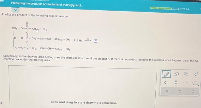 Solved Predict the product of the following organic | Chegg.com