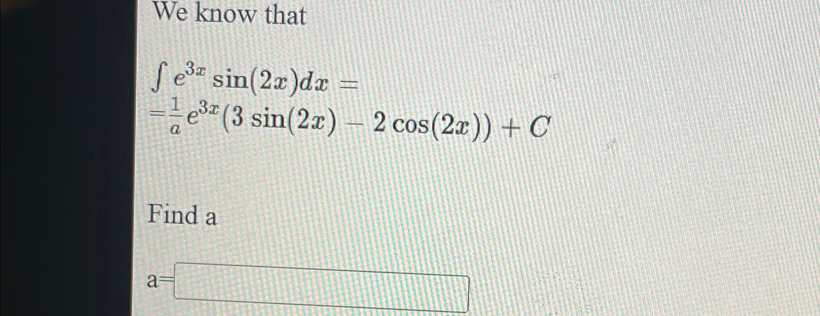 Solved We know | Chegg.com