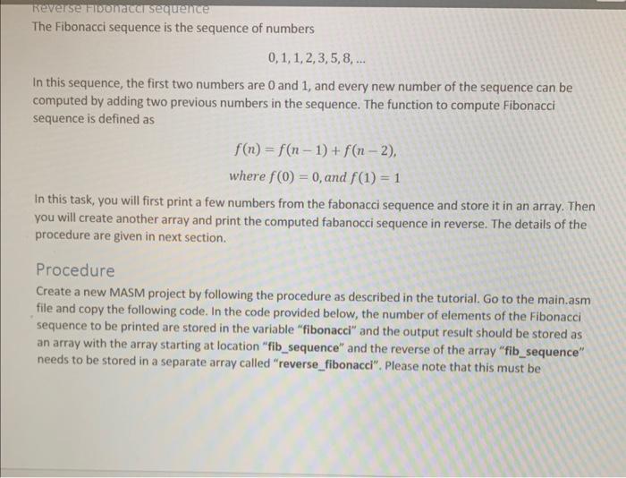 Programming Assignment for CDA 3102: Homework 4 | Chegg.com