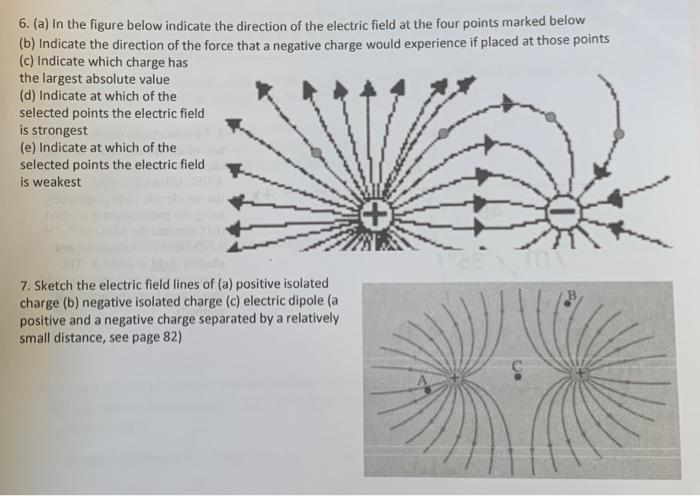 Solved 6. (a) In the figure below indicate the direction of | Chegg.com