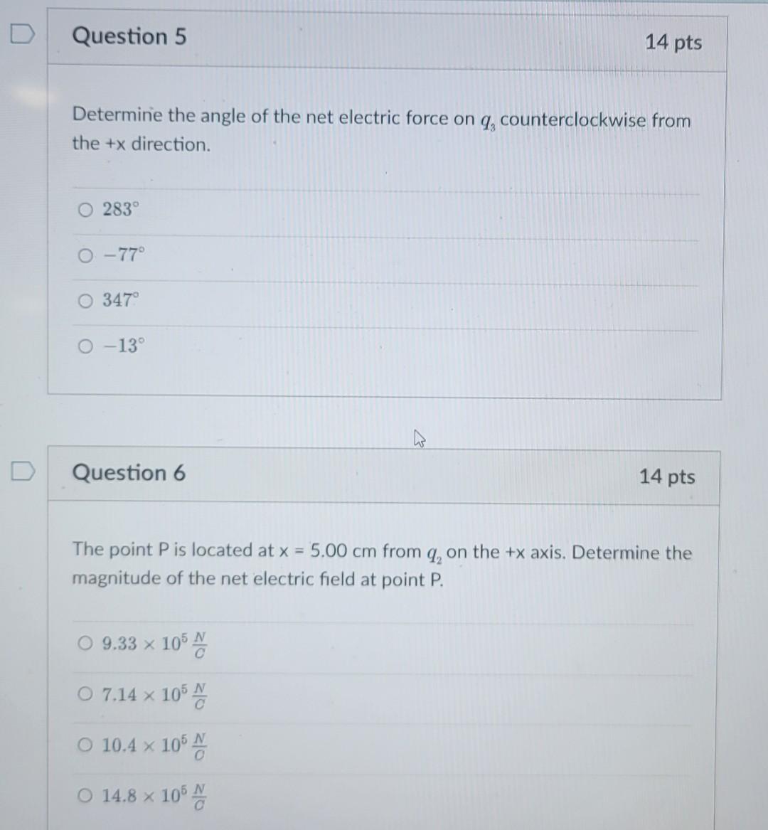 Solved Three point charges, q1=−150nC,q2 =330nC, and | Chegg.com