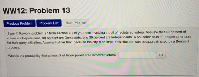 Solved WW12: Problem 13 Previous Problem Problem List Next | Chegg.com