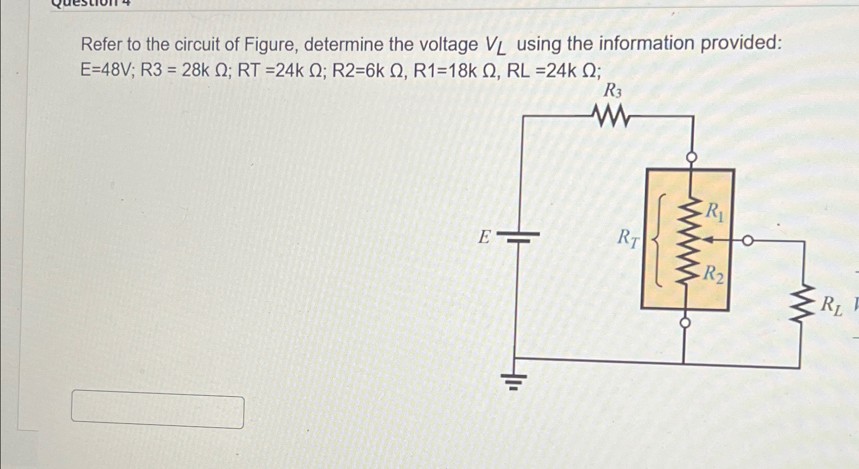 Solved Refer to the circuit of Figure, determine the voltage | Chegg.com