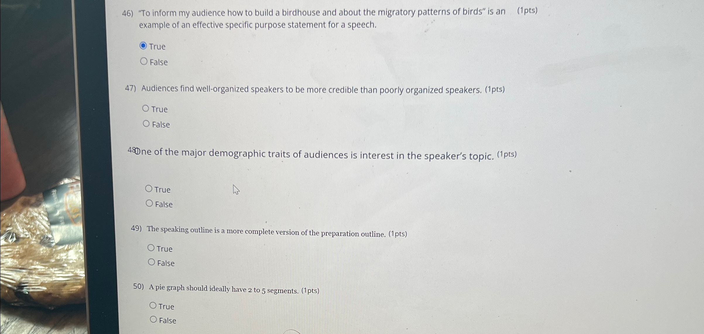 Solved "To inform my audience how to build a birdhouse and | Chegg.com