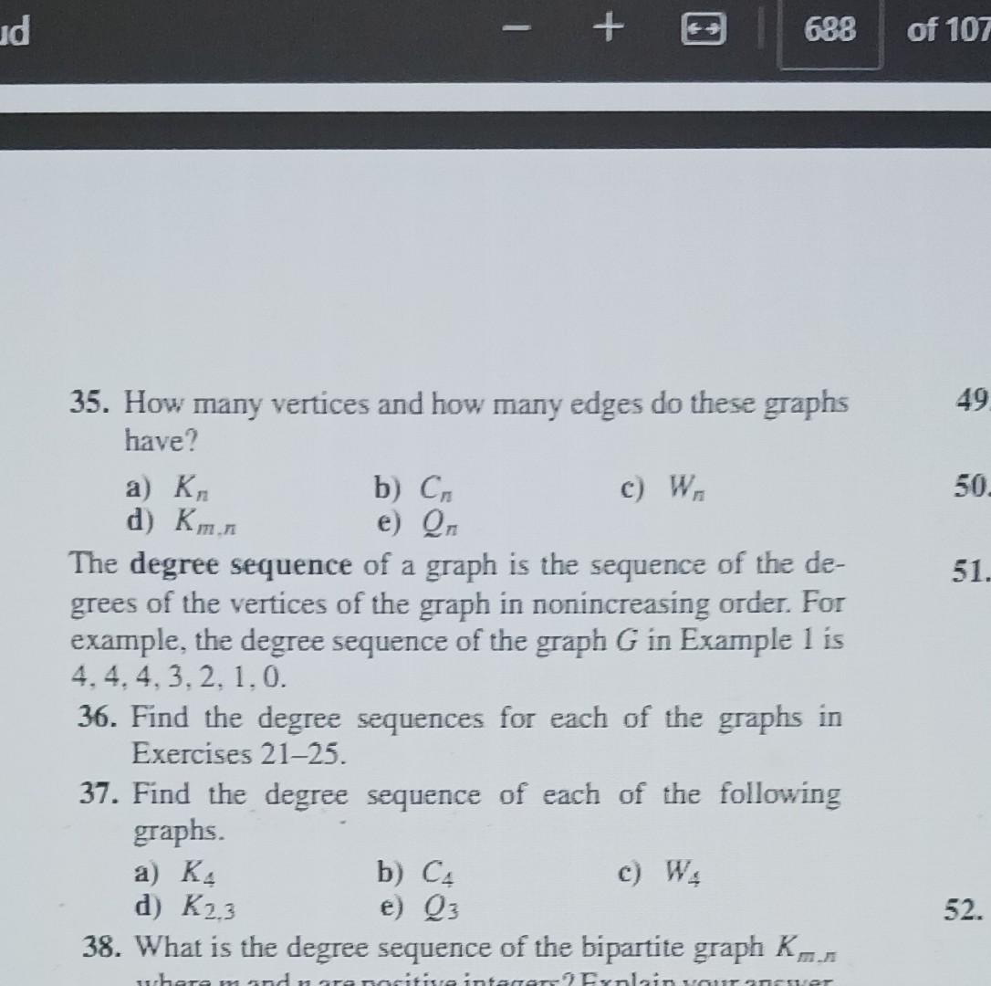 Solved 35. How many vertices and how many edges do these | Chegg.com