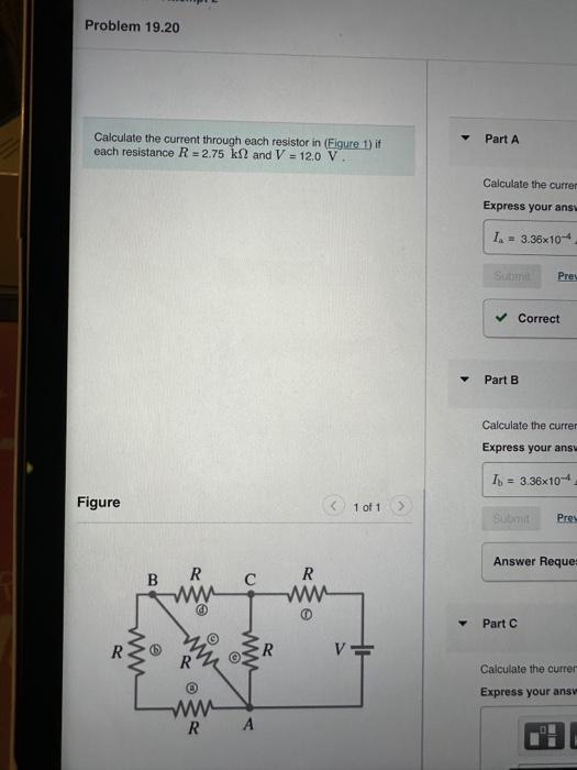 Solved Calculate the current through each resistor in | Chegg.com