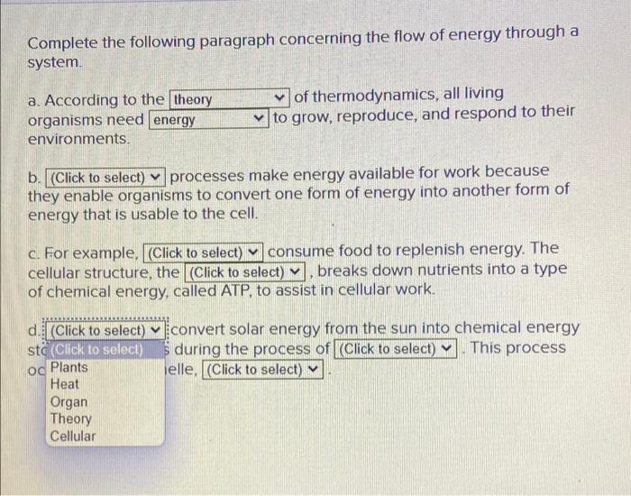Solved Complete the following paragraph concerning the flow | Chegg.com