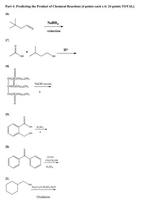 Solved Part 4: Predicting the Product of Chemical Reactions | Chegg.com Solved Part 4: Predicting the Product of Chemical Reactions | Chegg.com