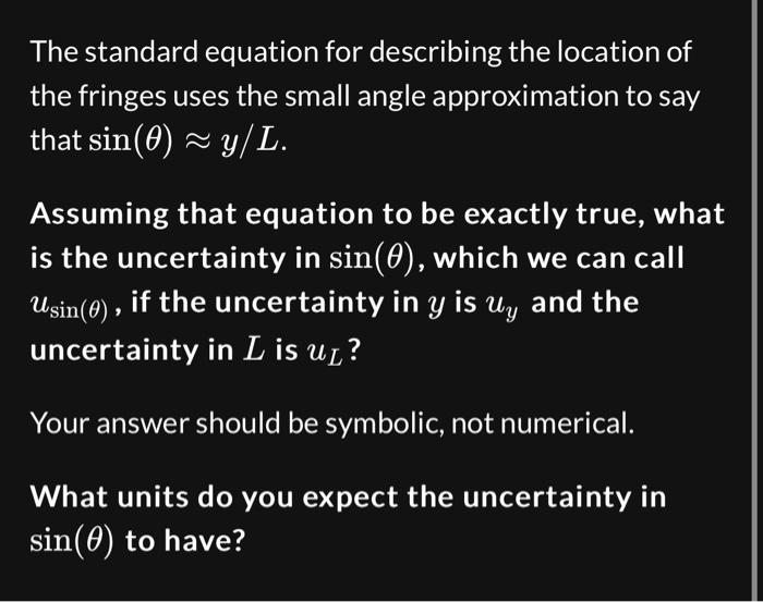 Solved The standard equation for describing the location of | Chegg.com