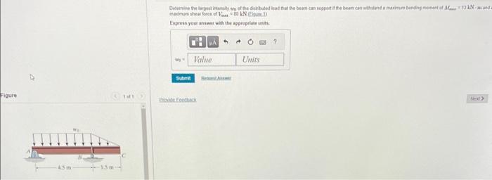 Solved mabtuen shear Gect if Veat. = be kN (tigum 1) Express | Chegg.com