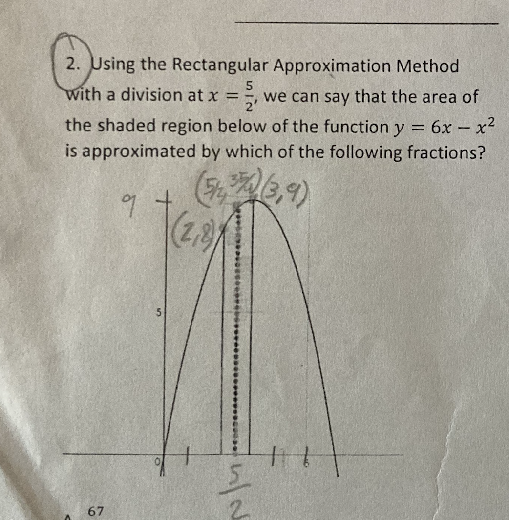 Solved Using the Rectangular Approximation Method with a | Chegg.com