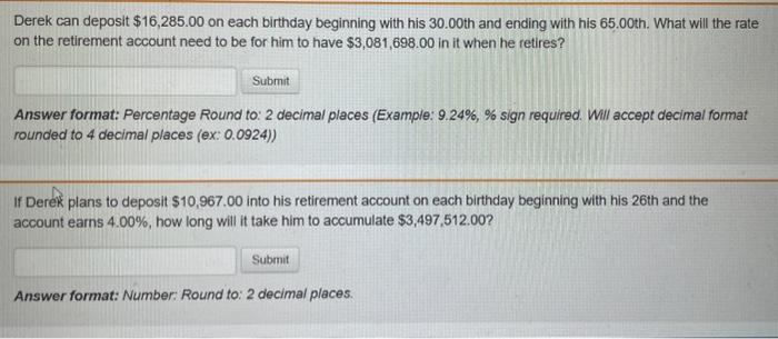 Solved Answer format: Percentage Round to: 2 decimal places | Chegg.com